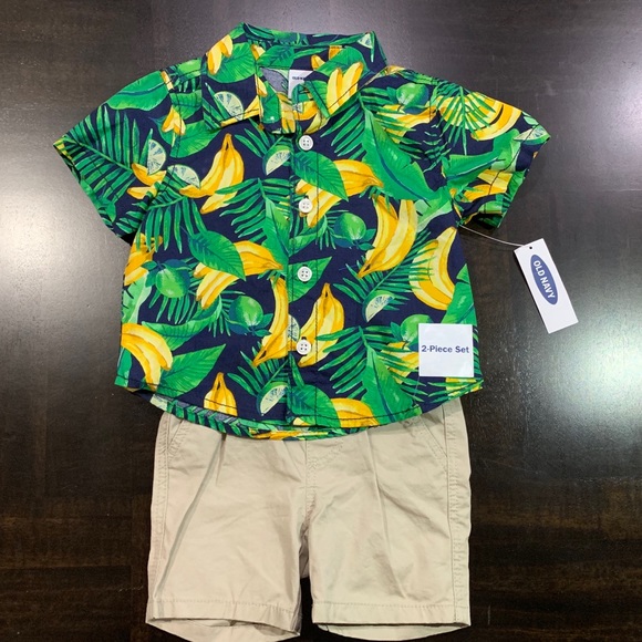 Old Navy | Matching Sets | Banana Print Pattern 2piece Set | Poshmark
